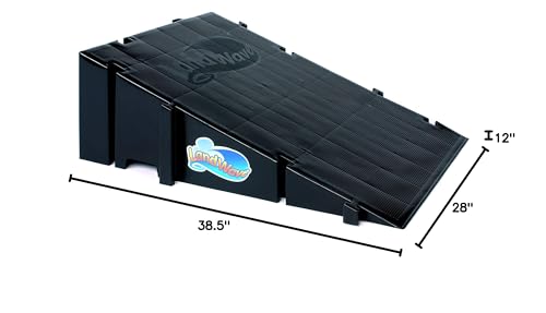 LandWave Single Ramp for BMX Bikes, Scooters, Skateboards, Inline Skates, RC Cars, Durable and Portable, for Kids, Teens, and Adults