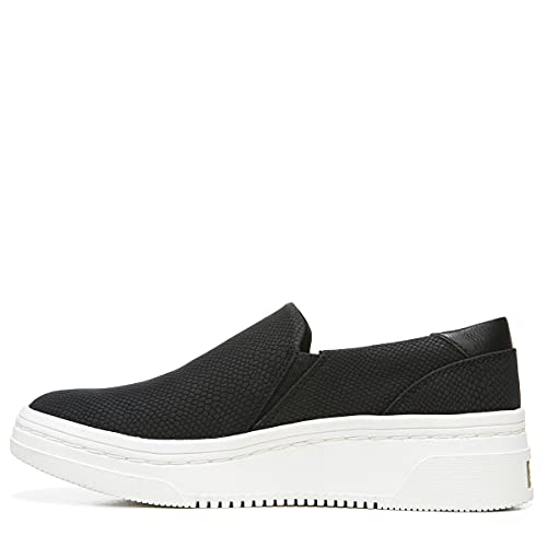 Dr. Scholl's Shoes Womens Madison Next Platform Wedge Slip On Fashion Sneaker,Black Snake,7.5