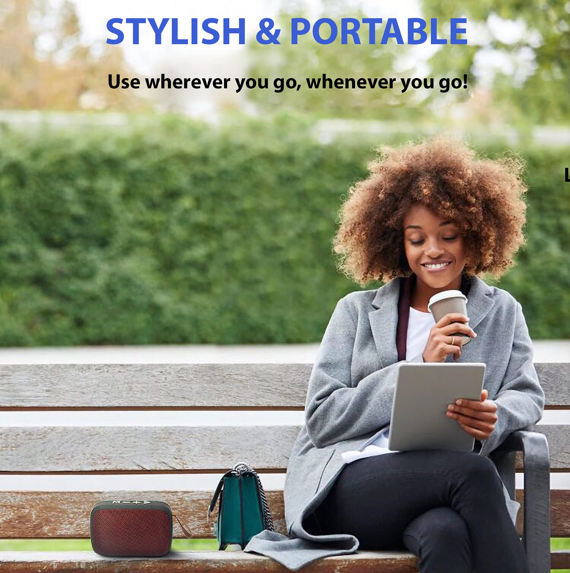Tek Styz Speaker Compatible with Your Bose AE2w Fabric Design 3W Playtime 6H Indoor, Outdoor Travel (Blue)