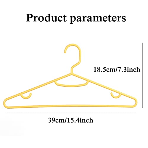 COKUERA Home Plastic Hangers 20 Pack, Durable Clothes Hanger with Hooks, Thick Strong Standard Closet Clothing Hangers for Coat, Shirt, Pants, Ties (Orange)
