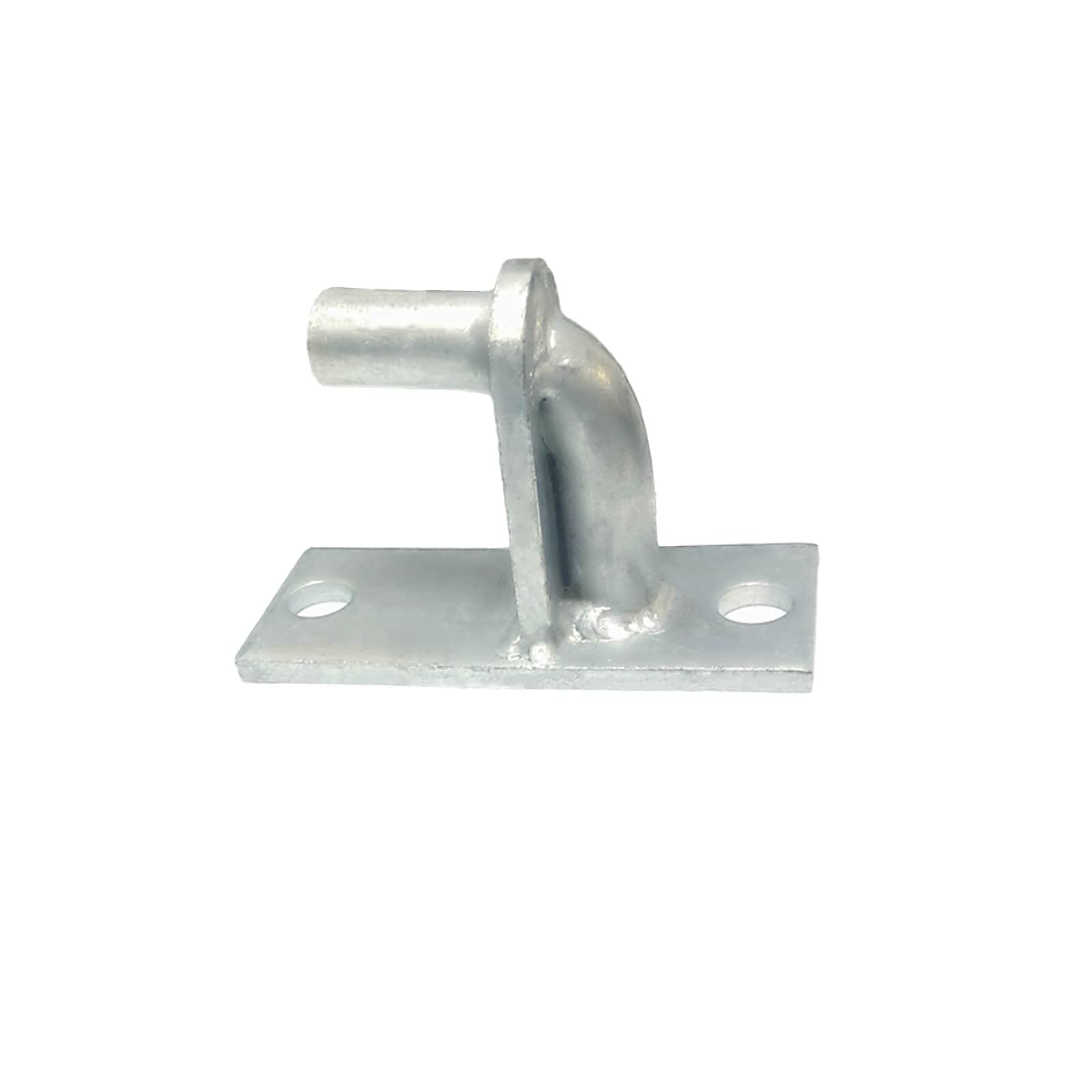 2 Pack Wall Mount Flat Back Gate Hinges, Chain Link Wood Fence Post Gate Hinge with 5/8 Hinge Pin (Screws Not Included), Heavy Duty Galvanized Steel Wall Plate Hinges,