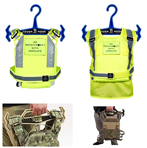 Tough Hook Original Multipurpose Heavy Duty Hanger | 200 lb Capacity | USA Made |for Heavy Gear & Equipment (Tactical Gear, Backpacks, Body Armor, Plate Carrier Vests, Lead Aprons, Scuba BCDs)