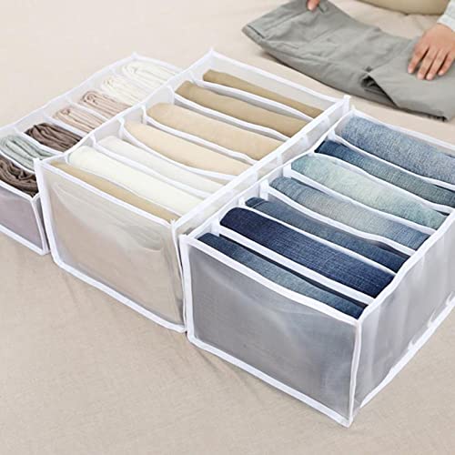 MBVBN Drawer Organizers for Clothing Wardrobe Clothes Organizer,7 Grids GDYYEZI 001 0