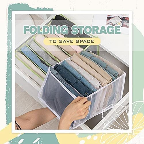 MBVBN Drawer Organizers for Clothing Wardrobe Clothes Organizer,7 Grids GDYYEZI 001 0