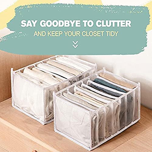 MBVBN Drawer Organizers for Clothing Wardrobe Clothes Organizer,7 Grids GDYYEZI 001 0