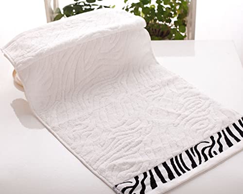 Kissvian Tiger Striped Bathroom Hand Towels Set, Absorbent Soft Bamboo Fiber face Towel for Home(3Pc, 13 x 29 Inch)