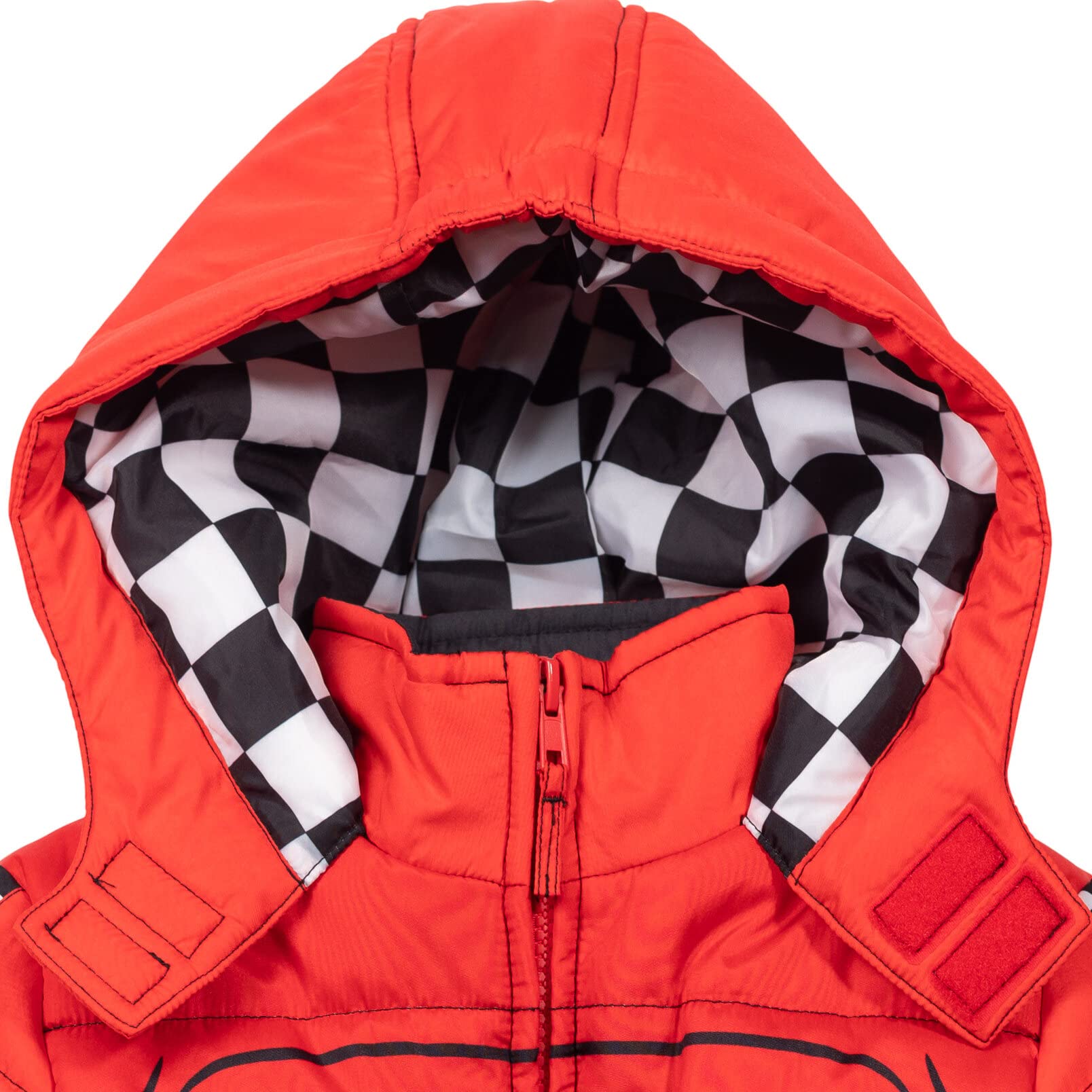 Disney Pixar Cars Lightning McQueen Toddler Boys Winter Coat Puffer Jacket Red 4T
