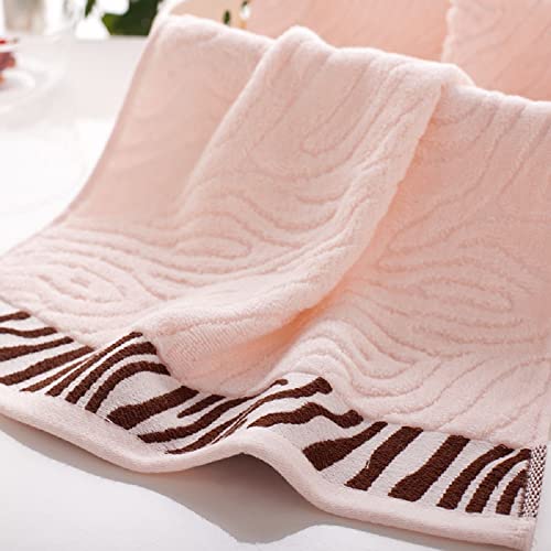 Kissvian Tiger Striped Bathroom Hand Towels Set, Absorbent Soft Bamboo Fiber face Towel for Home(3Pc, 13 x 29 Inch)