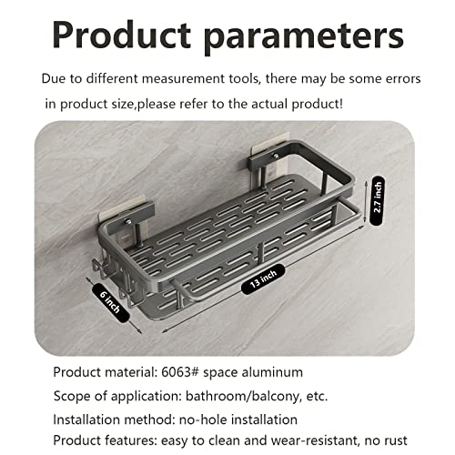 shower shelf for inside shower storage bathroom shower Organizer No Drilling ,Large Capacity,Rustproof Shower adhesive shower shelves shower wall caddy (Pack of 2)