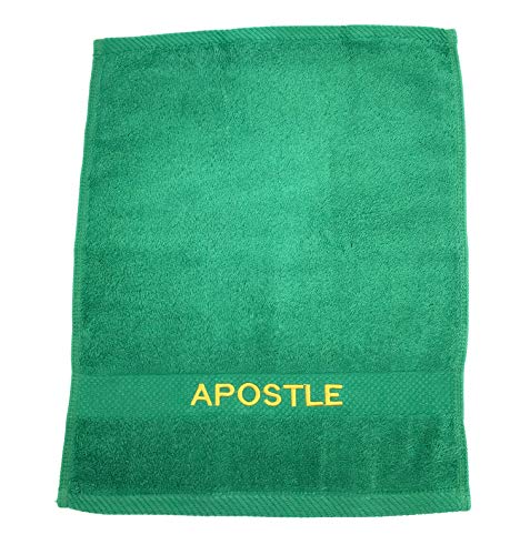 Mercy Robes Preaching Hand Towel Apostle(Green/Gold)