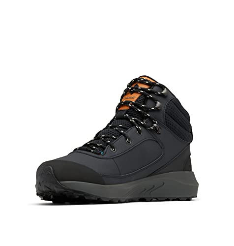 Columbia Men's Trailstorm Peak Mid Hiking Shoe, Black/Dark Grey, 8