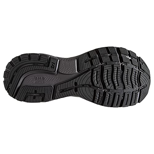 Brooks Ghost 14 Sneakers for Men Offers Soft Fabric Lining, Plush Tongue and Collar, and L Lace-Up Closure Shoes Black/Blue/Nightlife 13 D - Medium