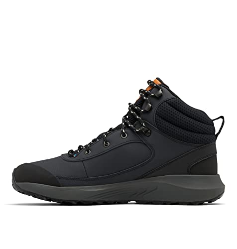 Columbia Men's Trailstorm Peak Mid Hiking Shoe, Black/Dark Grey, 8