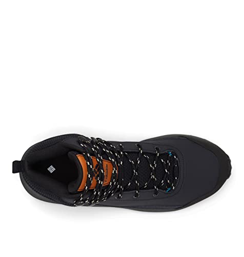 Columbia Men's Trailstorm Peak Mid Hiking Shoe, Black/Dark Grey, 8