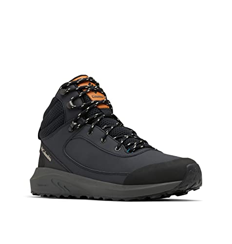Columbia Men's Trailstorm Peak Mid Hiking Shoe, Black/Dark Grey, 8