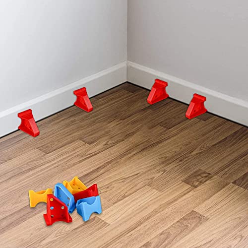 15PCS Upgrade Flooring Spacer, Laminate Wood Flooring Tools,Compatible w/Vinyl Plank, Hardwood & Floating Floor Installation etc,Hardwood Flooring w/1/4 & 1/3 Gap,Special Triangle Stay in Place