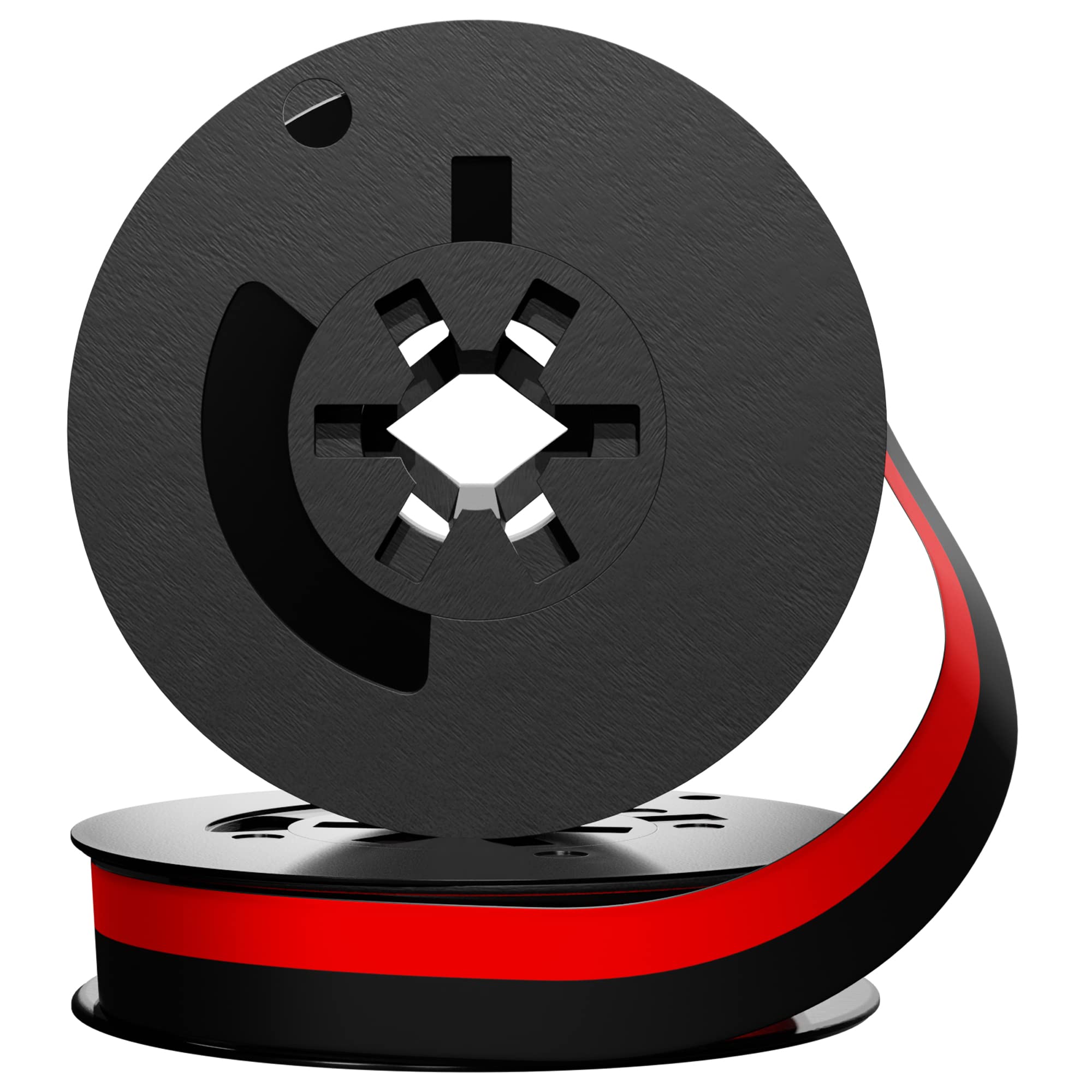 Inkvo Universal Twin Spool Typewriter Ribbon - Red and Black Ink - Fresh Ink Replacement - Compatible with Smith Corona, Royal, Remmington, Underwood, Brother, Olivetti, Olympia and More - 1 Pack
