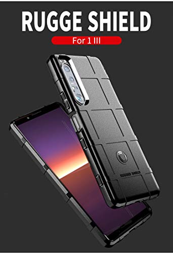 CCSmall Sony Xperia 1 III Phone Case,Heavy Duty Shockproof Military Grade Drop Tested Field Protective Phone Case Super Sturdy Bumper Full Body Rugged Hard Cover for Sony Xperia 1 III HD-Blue