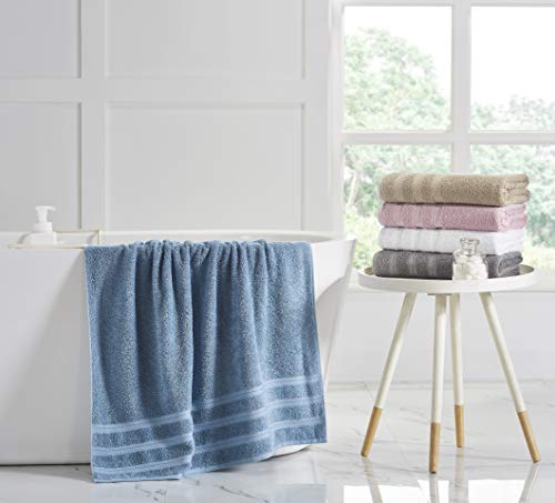 501 2 pc Bath Sheet Set. Bring Luxury to Your Home with This Soft, 100% Pure Cotton 2 Piece Bath Sheet Towel Set, 35β x 68β(Mauve)