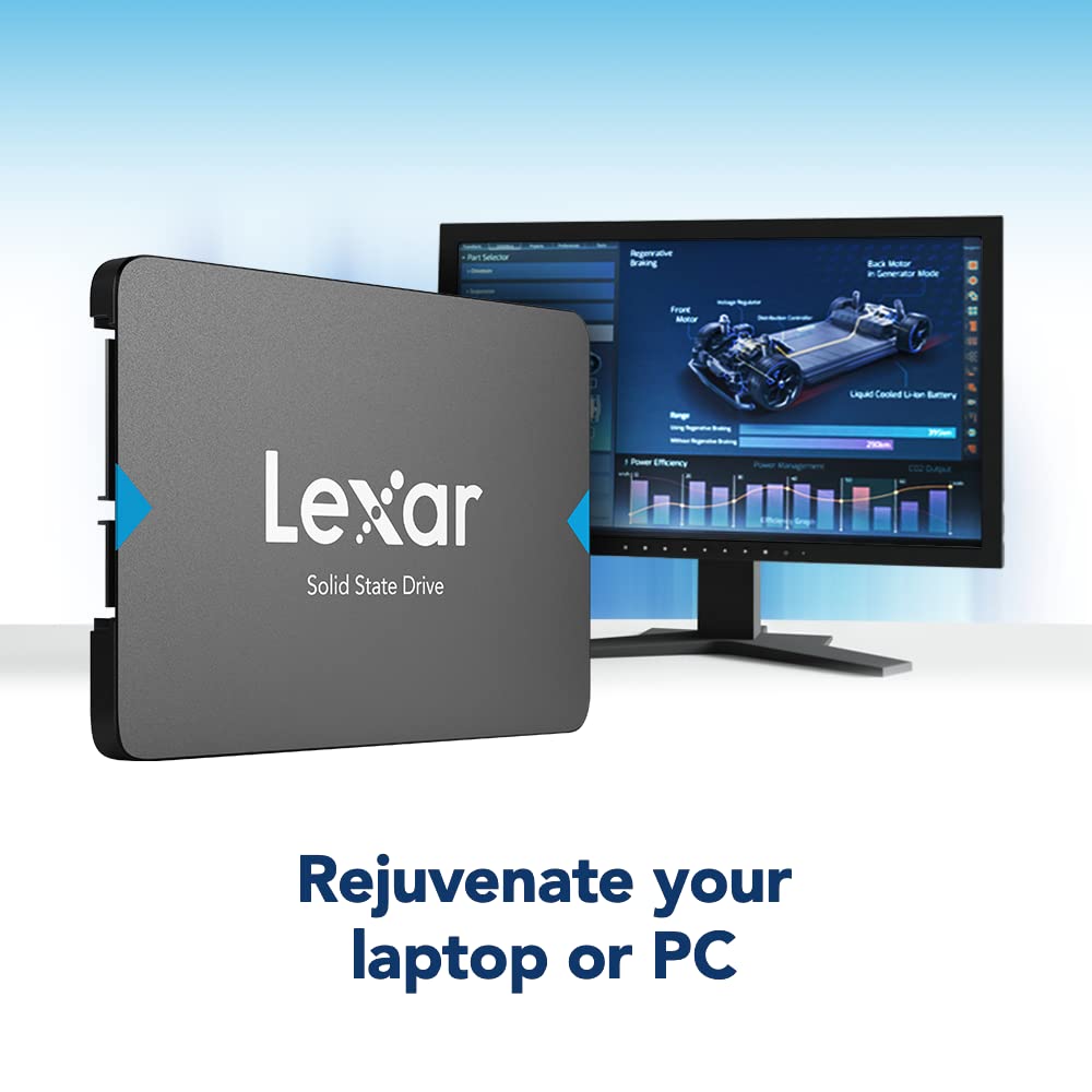 Lexar 960GB NQ100 SSD 2.5” SATA III Internal Solid State Drive, Up to 550MB/s Read, Gray (LNQ100X960G-RNNNU)