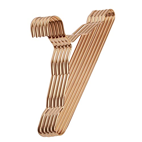 LIFKOME 5/10/15/20/30 Packs Coat Hangers 17.7 Strong Metal Wire Hangers Heavy Duty Clothes Hangers with Non Slip Grooves Standard Suit Hangers Space Saving Clothing Hanger