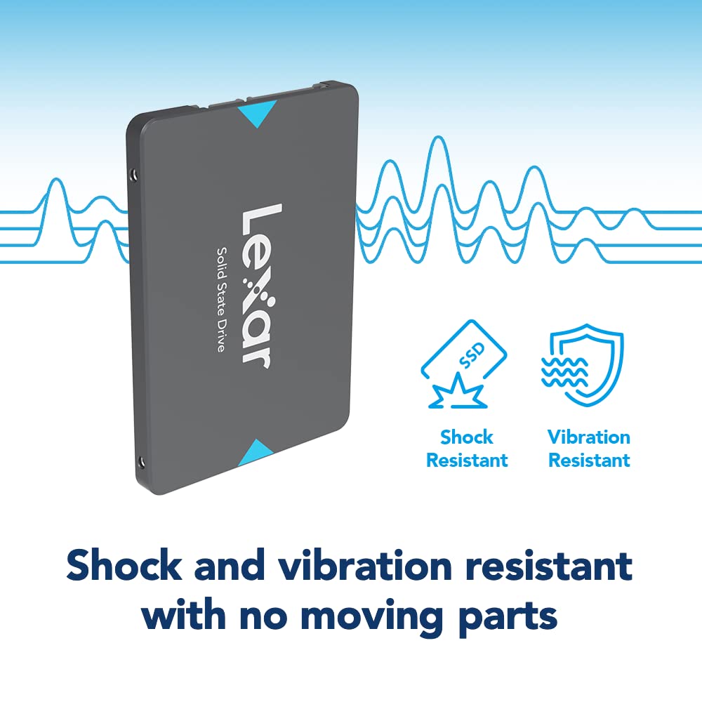Lexar 960GB NQ100 SSD 2.5” SATA III Internal Solid State Drive, Up to 550MB/s Read, Gray (LNQ100X960G-RNNNU)