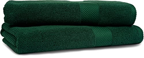 Maura Premium Bath Sheets 100% Cotton 35x70 Oversized Ultra Absorbent Quick Dry Soft Towel Set for Bathroom Extra Large Bath Towels, Midnight Green