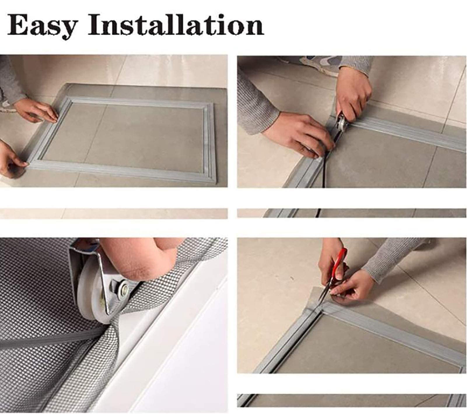 KISKIS 304 Stainless Steel Woven Wire Mesh, Wire Mesh Window Screen Mesh, Prevent Mouse Mice Snakes Hornets Rodents Entering,Easy to Cut and Install,120X300CM47X118INCH