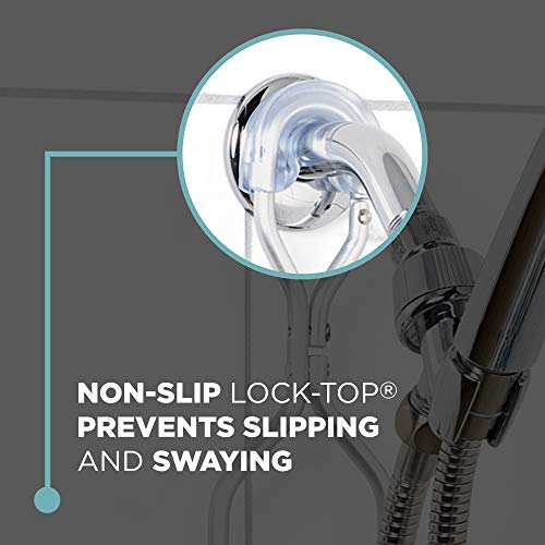 Zenna Home NeverRust Aluminum Hand Held Hose Hanging Shower Caddy Satin, Chrome