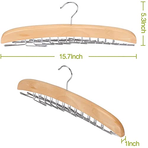 HAHTGSO Tank Top Hanger Space Saving 24 Large Capacity 360°Rotating, Non-Slip Clothes Hangers Foldable Metal Hooks, Camisole Organizer for Camisole, Tank Tops, Bras, Bathing Suits, Scarfs (2PCS)