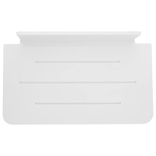 Wall Shelf Bathroom Shelves Self Adhesive Floating Shelves Wall Mounted Shower Caddy Bathroom Racks for Shampoo Toiletries Kitchen White White Shelf