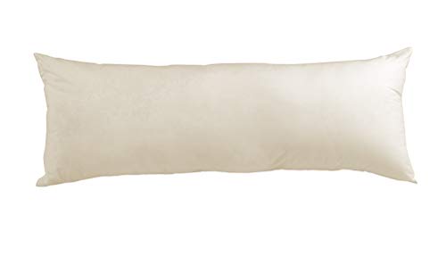 Cotton Star 100% Organic Cotton 600 Thread Count Pillowcases Premium Ivory Cotton Pillowcases, Body Pillowcase Pillow Covers, 20 x 72 inch (Body Pillow Case - 20" x 72", Ivory)