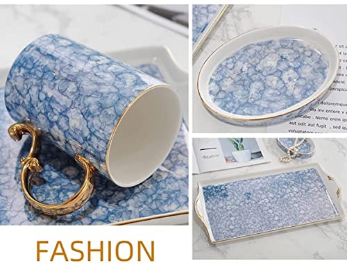 DVTEL Bathroom Toiletries Set Ceramic Five-Piece Set Bone China Bathroom Tooth Brush Mouthwash Cup