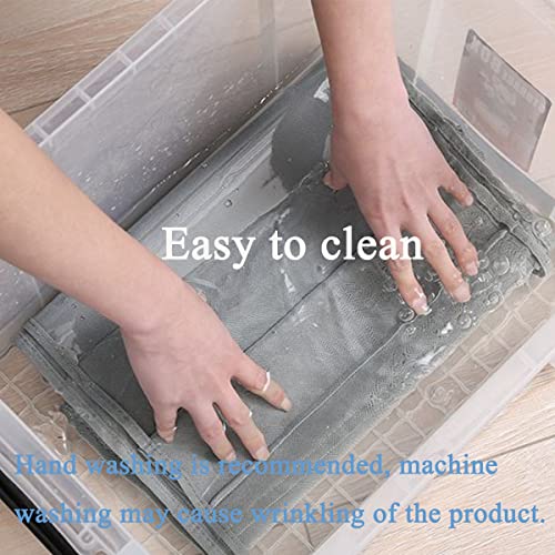 JRIQHOLD Purse Organizer Closet Dustproof Handbag Organisers Set, 2 Pcs 6 Pockets Nonwoven Fabric Easy Access Hanging Purse Storage Organizer for Dormitory Bedroom (Grey&Black)