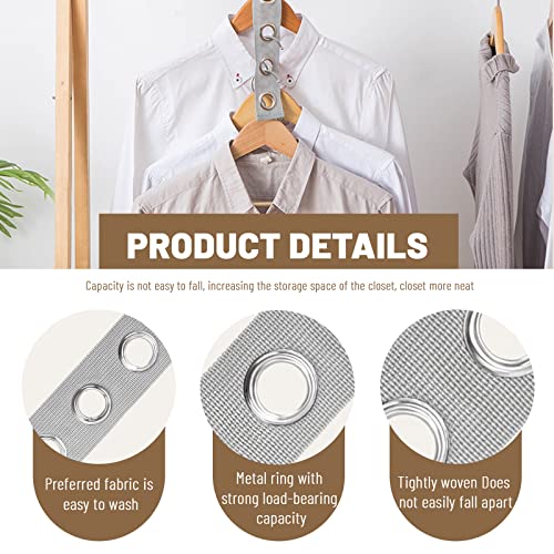 Closet Hanger Organizers, Space Saving Clothes Hanger Connector Hooks, Heavy Duty Hanger Extenders, Closet Hangers Space Savers for Shirts Pants (10)