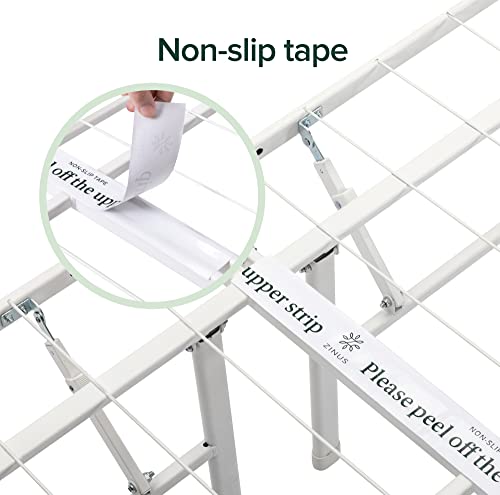 ZINUS SmartBase Tool-Free Assembly Mattress Foundation, 14 Inch Metal Platform Bed Frame, No Box Spring Needed, Sturdy Steel Frame, Underbed Storage, White, Full