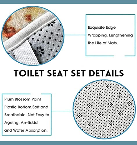 4 Piece Cool Anime Shower Curtain Set with Non-Slip Rug Toilet Lid Cover Bath Mat,Waterproof Shower Curtains Sets for Bathroom With12 Hooks 72x72 inches, 23