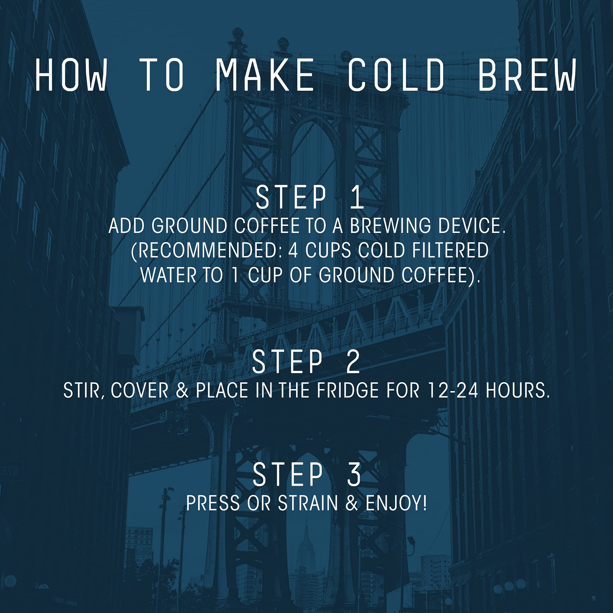 Stone Street Cold Brew Coffee, High Caffeine ‘Boost Blend’, Coarse Ground Coffee, Dark Roast, 2 LB
