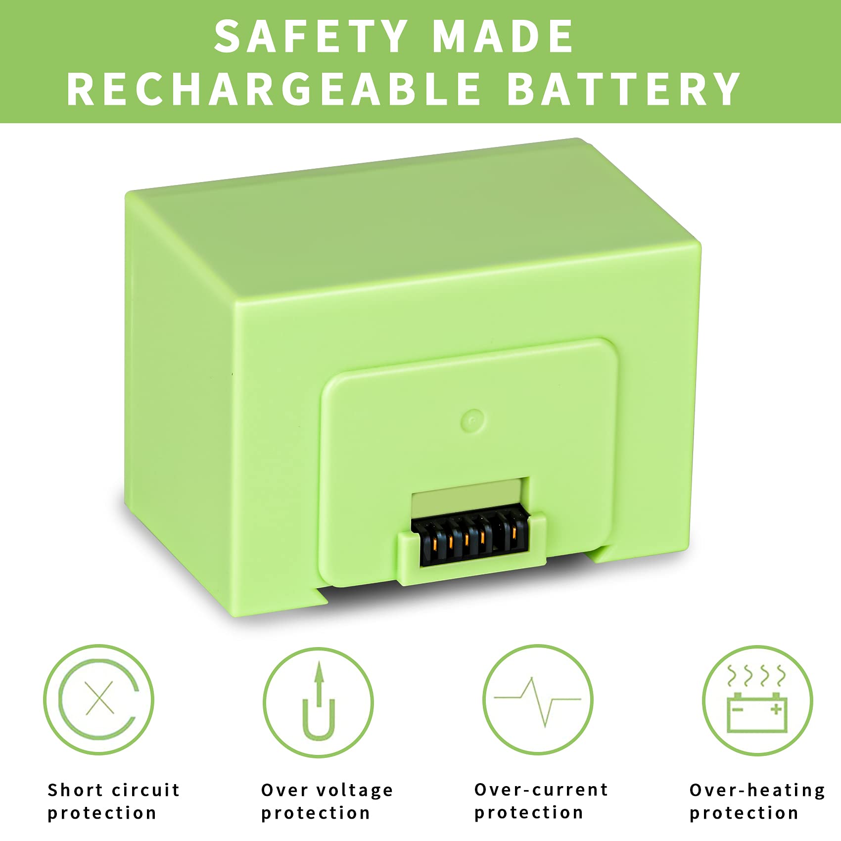JYJZPB i7 Replacement Battery Compatible for iRobot Roomba i7 i7+ i7 Plus e5 7150 7550 e5150 e5152 4624864 ABL-D1, 3200mAh