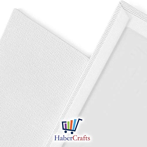10 X 12β Canvas Panel Stretched Blank Canvas Board Primed Artist Boards 100% Cotton for Oil Paint Acrylic Painting Mixed Media White Canvases Painting Panel (10x12 Inch - 10 Boards)