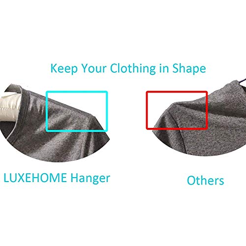 Satin Padded Hangers for Delicate Wedding Dresses Silk Hangers with Anti-Rust Swiveling Chrome for Winter Sweaters