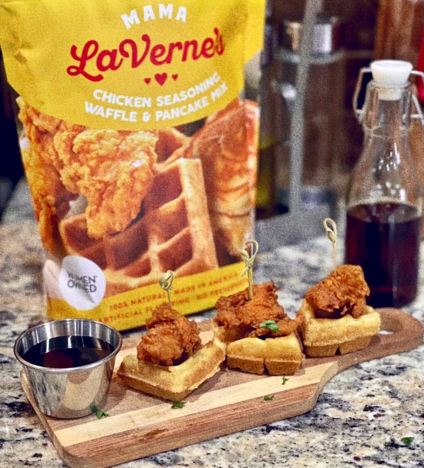 Mama LaVerne’s Pancake and Waffle Mix and Chicken Seasoning Mix - Quick Buttermilk Pancakes, Light and Belgium Waffles and Chicken - Fried, Air Fried or Baked