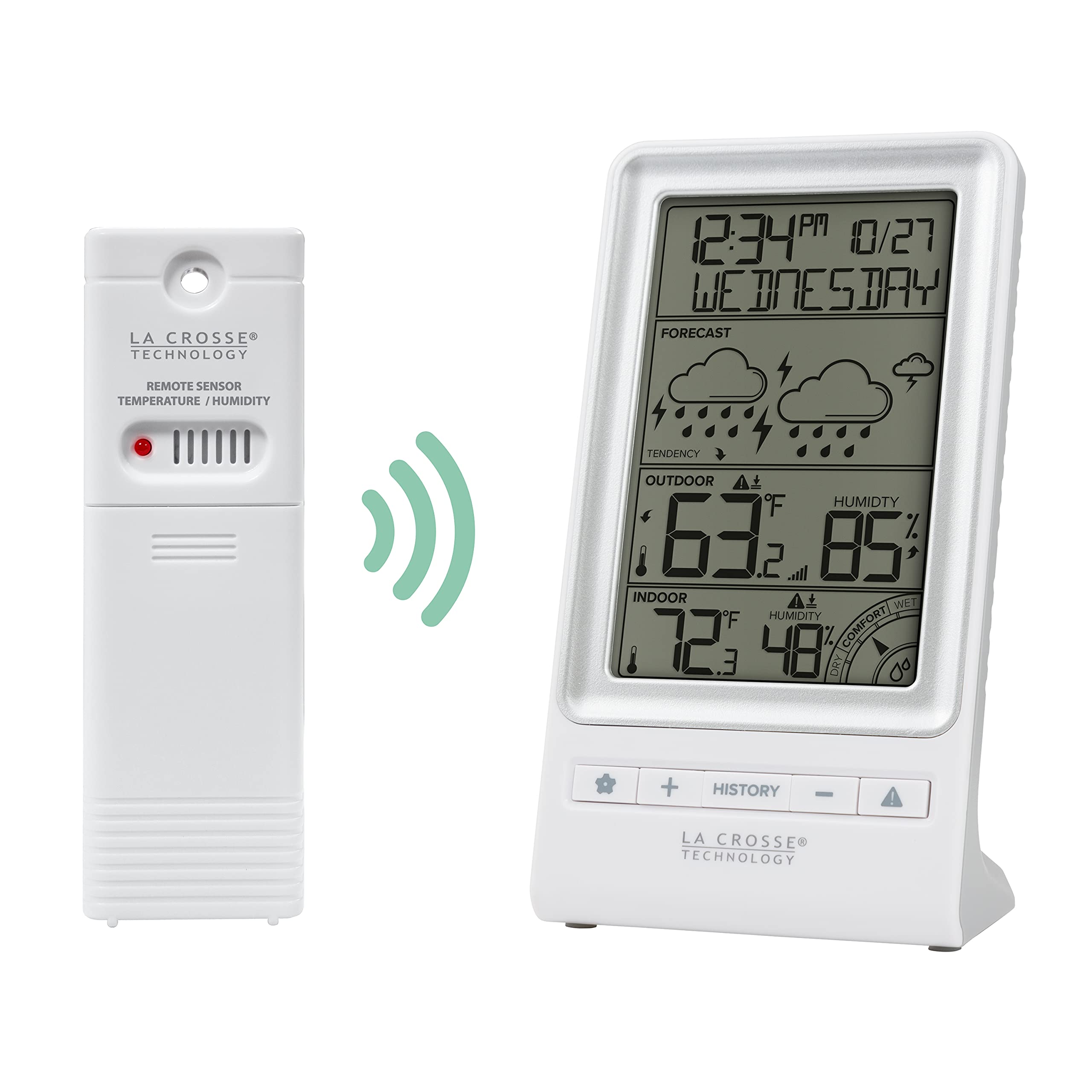 La Crosse Technology 308-1415FCT Wireless Forecast Station, White