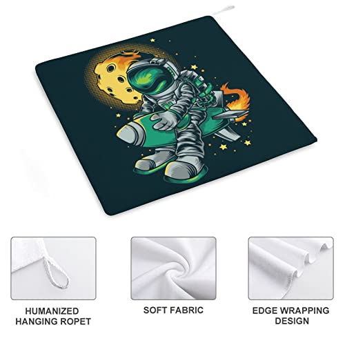 Lurnise Hand Towel Rocket Hand Towels Dish Towel Lanyard Design for Bathroom Kitchen Sports
