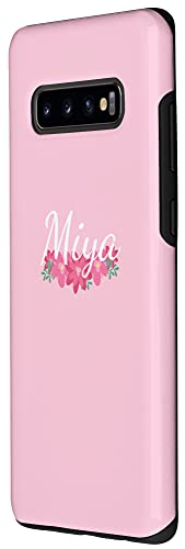 Galaxy S10+ Miya - Custom Floral Phone Cover Pink Personalized Case