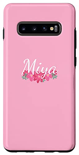 Galaxy S10+ Miya - Custom Floral Phone Cover Pink Personalized Case