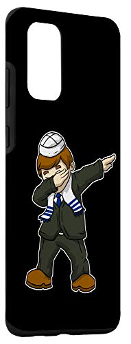 Galaxy S20+ Funny Jewish Bar Mitzvah Boy Dabbing Happy Hanukah Case