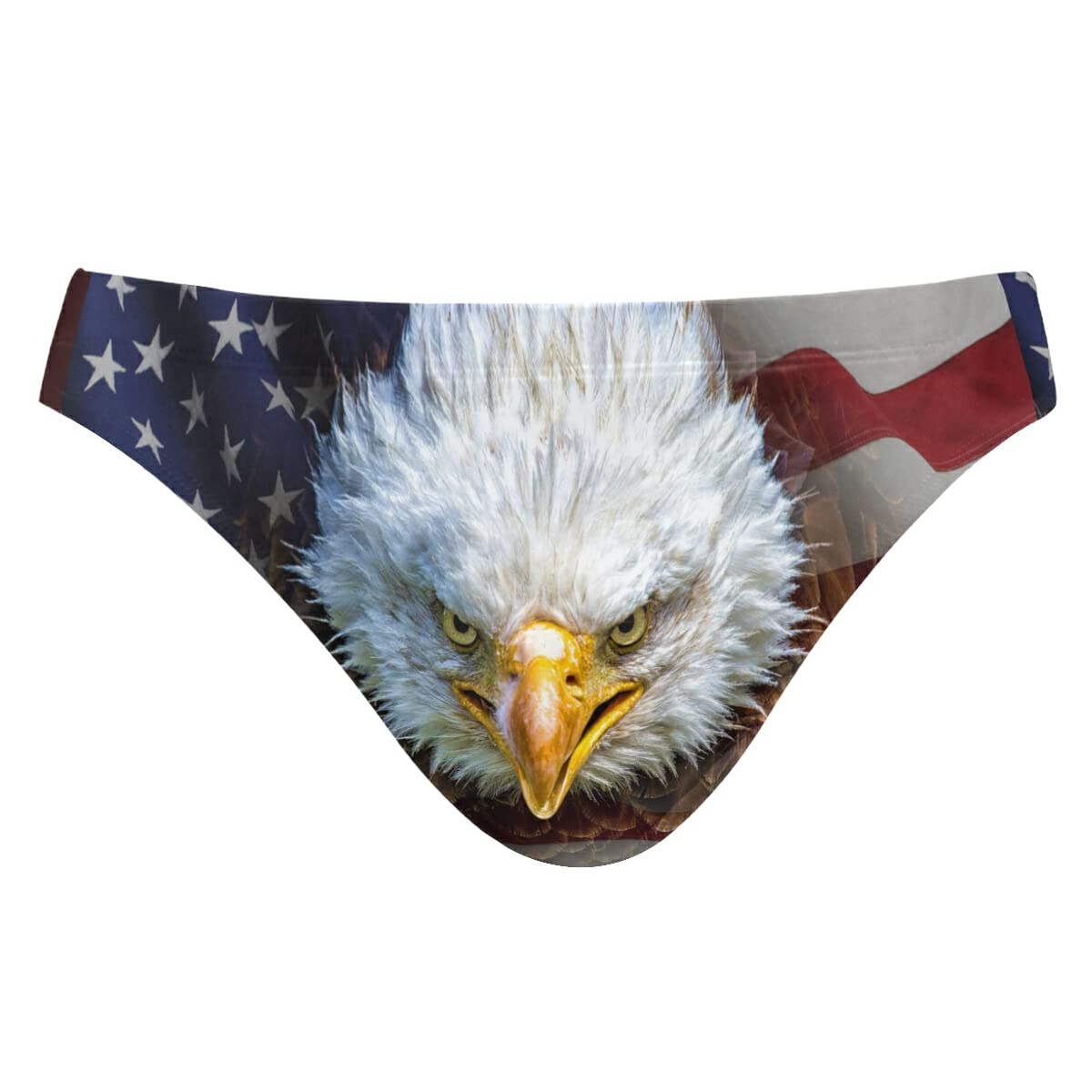 Men's Swimsuit Eagle American Flag 4Th of July Swim Briefs for Men M 20410298
