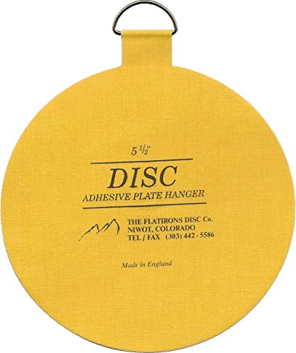 Flatirons Disc Adhesive Extra Large Plate Hanger Set (4-5.5 Inch Hangers)