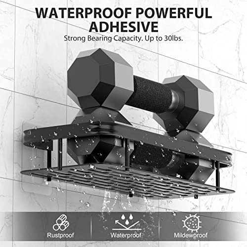 Shower Caddy, 4 Pack Shower Organizer Large Capacity Shower Shelves, Upgrade Adhesive Shower Shelf, Premium Aluminum Rustproof Shower Rack Bathroom Storage for Inside Shower